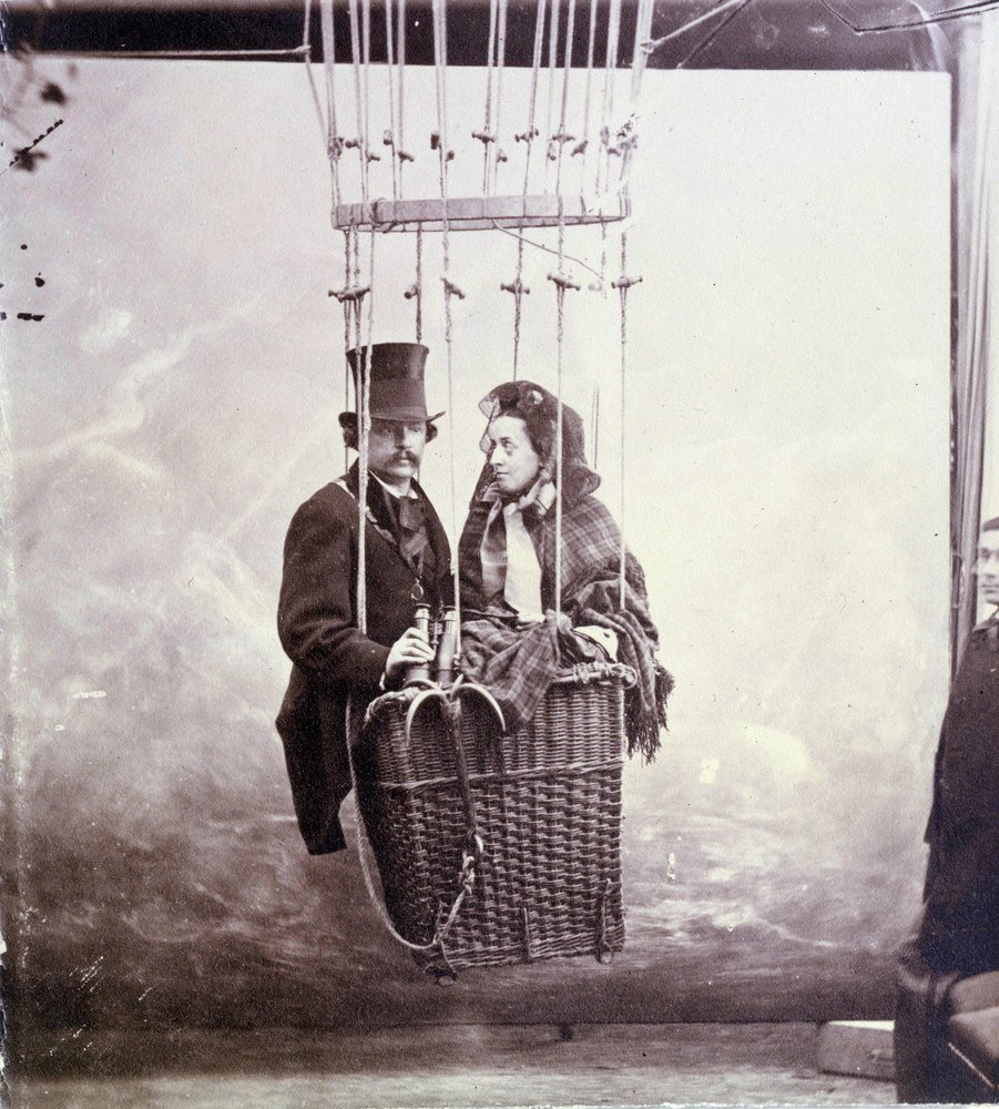 Photographic portrait of photographer and aerostat pilot Felix ...