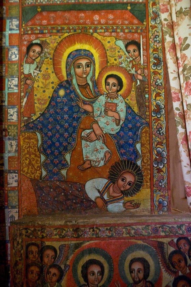 Narga Selassie Christian Church, Island of Dek, Lake Tana, Gondar ...