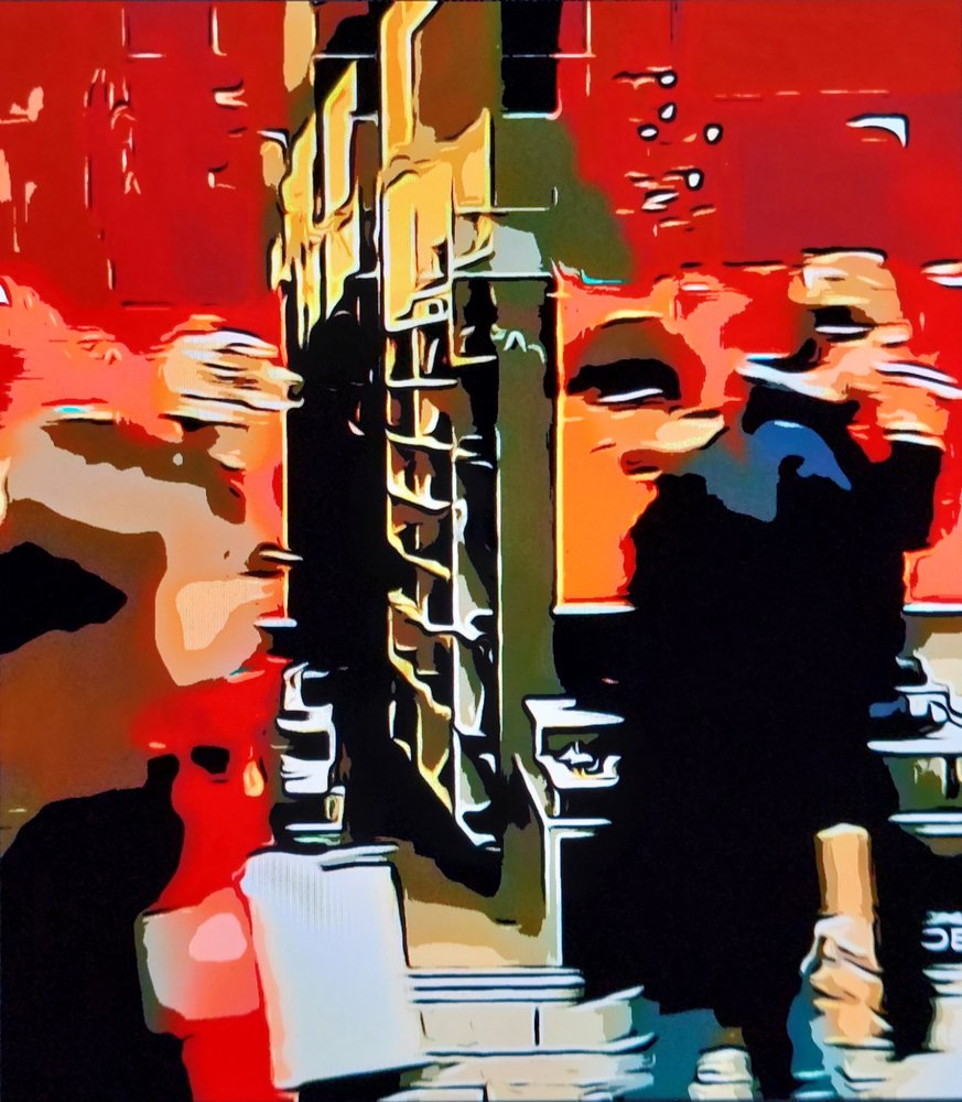 Red background by Mavet: Highest-quality art reproduction