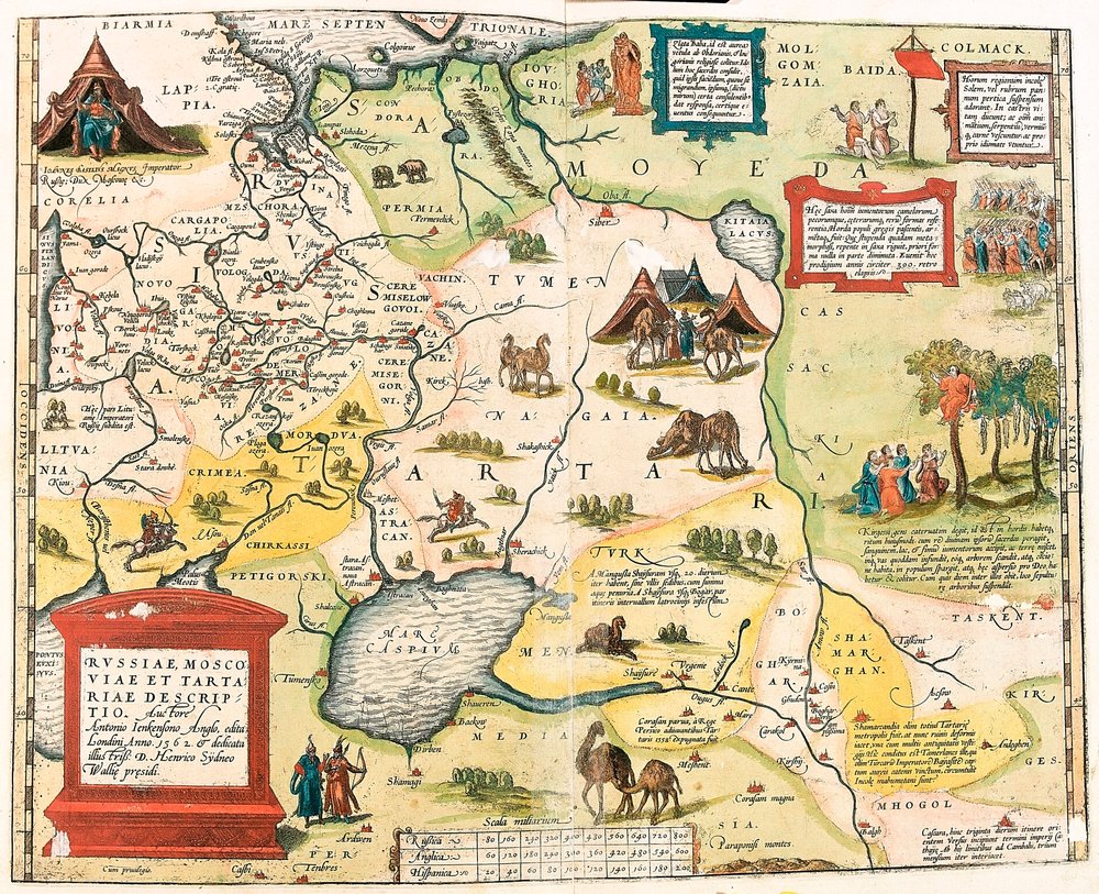 Geography Map of the Territory of Russia from Theatrum Orbis Terrarum ...