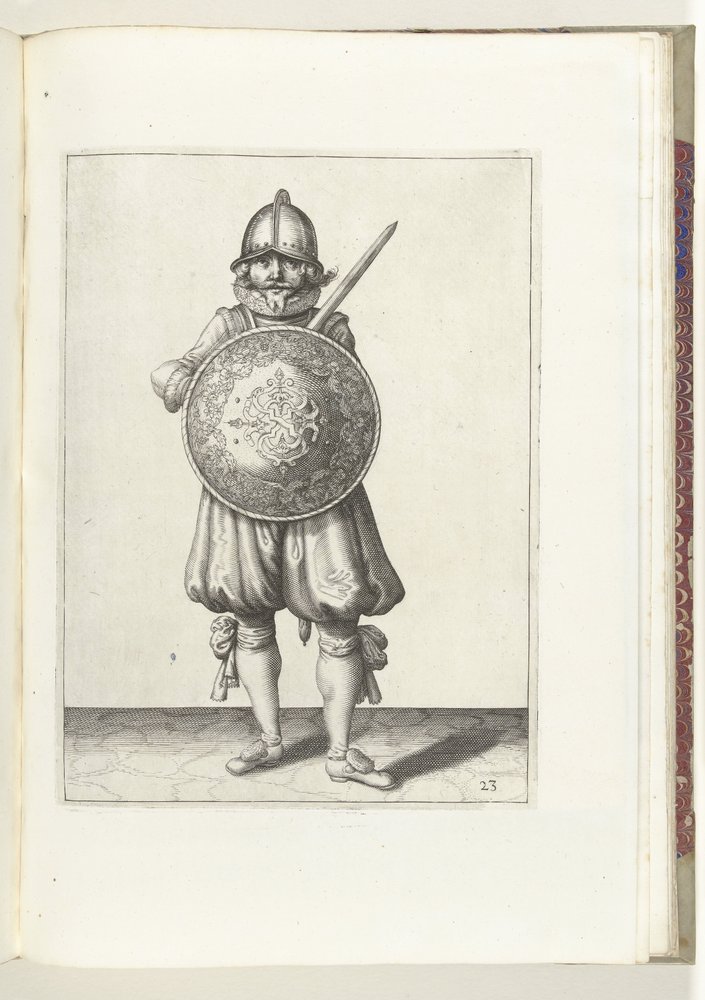 The Exercise with Shield and Pike: The Soldier Standing at Rest with ...