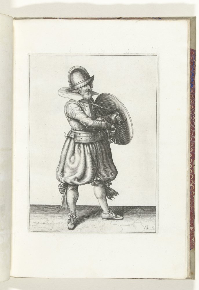 The Exercise with Shield and Spear: The Soldier Draws His Rapier from ...