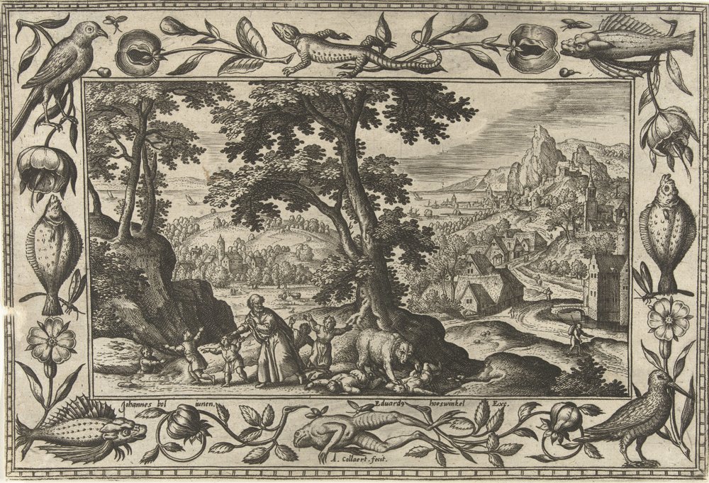 Elisa curses annoying children Landscapes with biblical, mythological ...