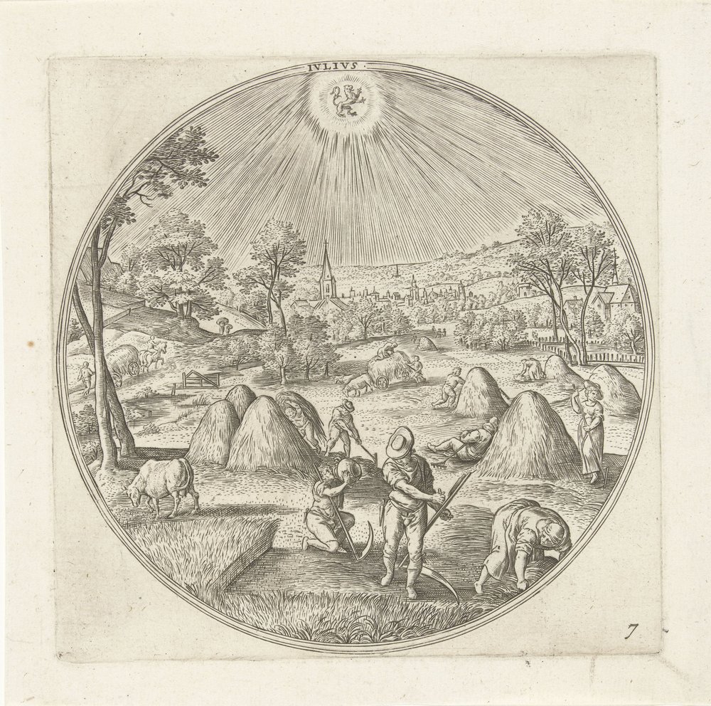 July (The Twelve Months) by Adriaen Collaert