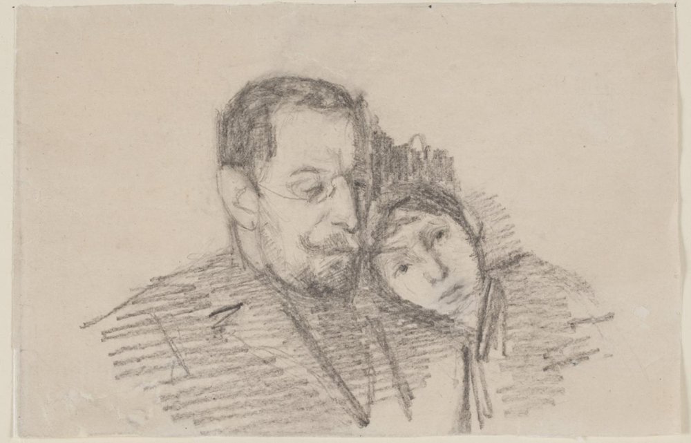 Portrait of Attorney Hartvigson and His Daughter