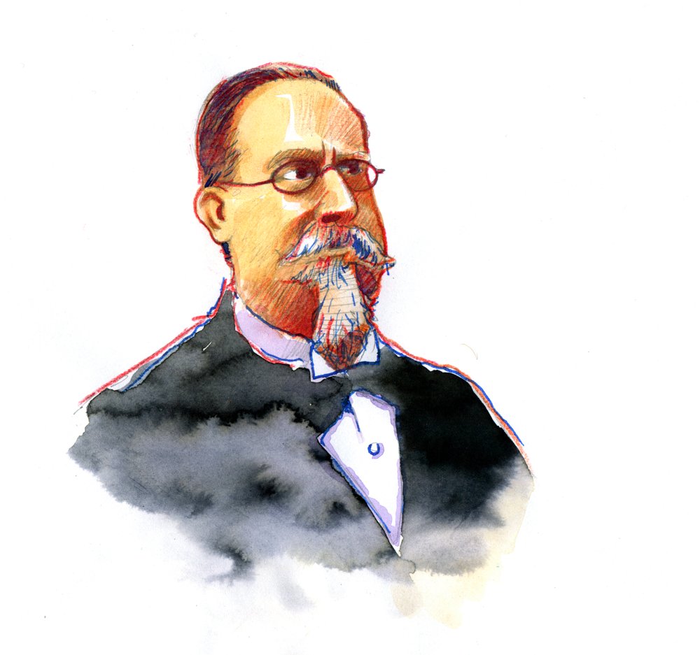 Portrait of Cesare Lombroso by Alessandro Lonati