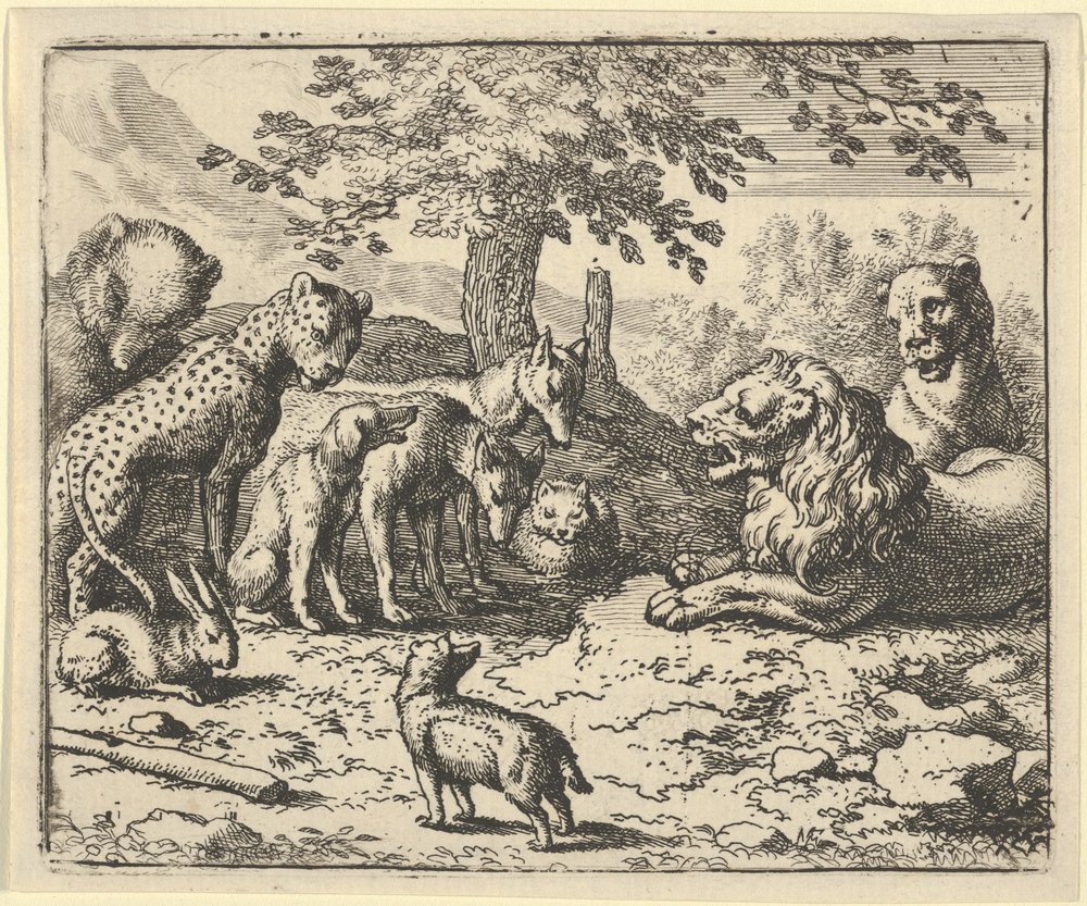 The Lion Takes the Advice of the Other Animals for Renard's Punishment