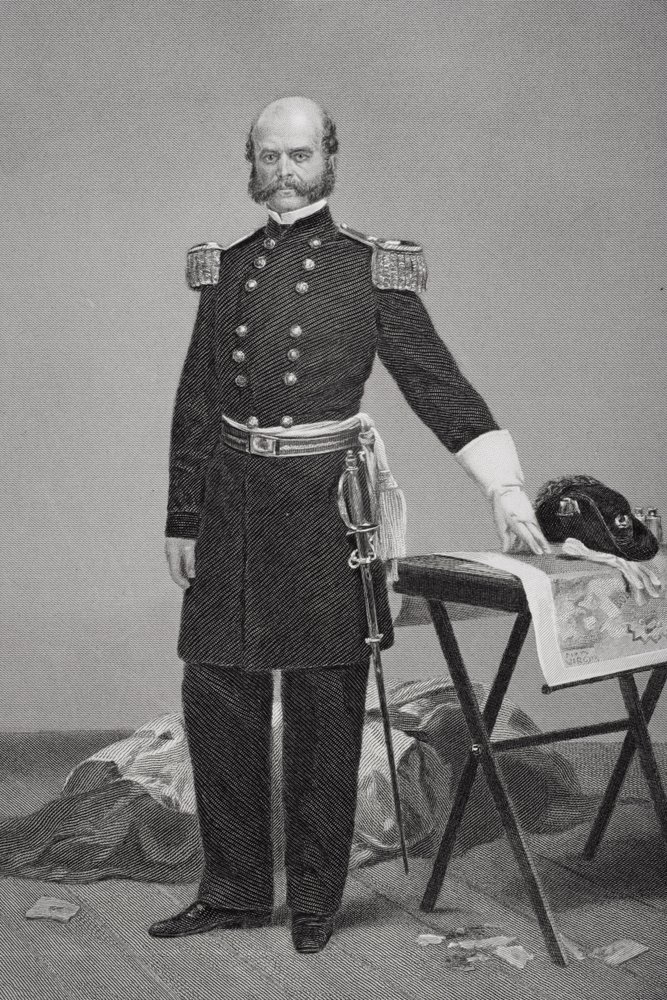 Portrait of Major General Ambrose Everett Burnside