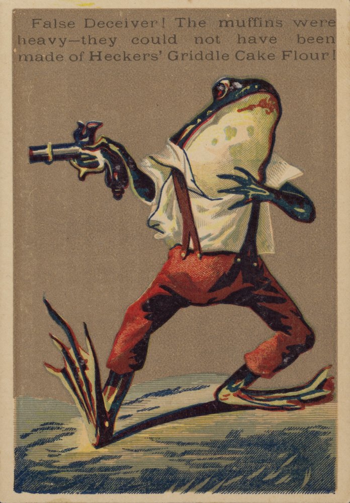 Frog with Pistol by American School: Buy fine art print