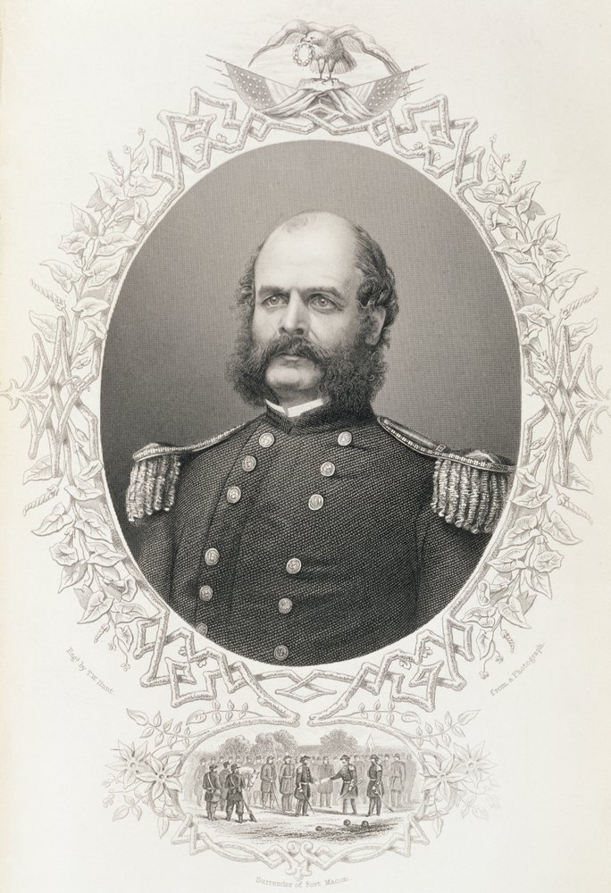 Major General Ambrose Everett Burnside, from 'The History of the United ...
