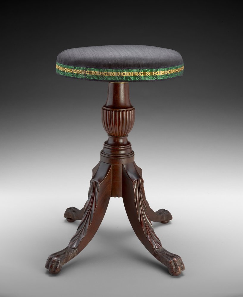 Music stool by American School: Buy fine art print