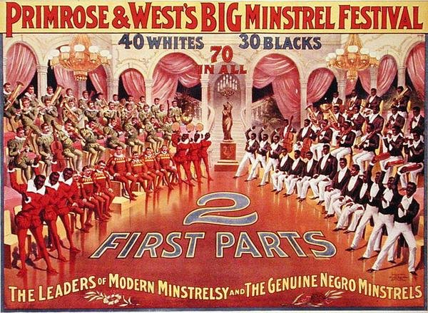 Poster Advertising 'Primrose & West's Big Minstrel Festival'