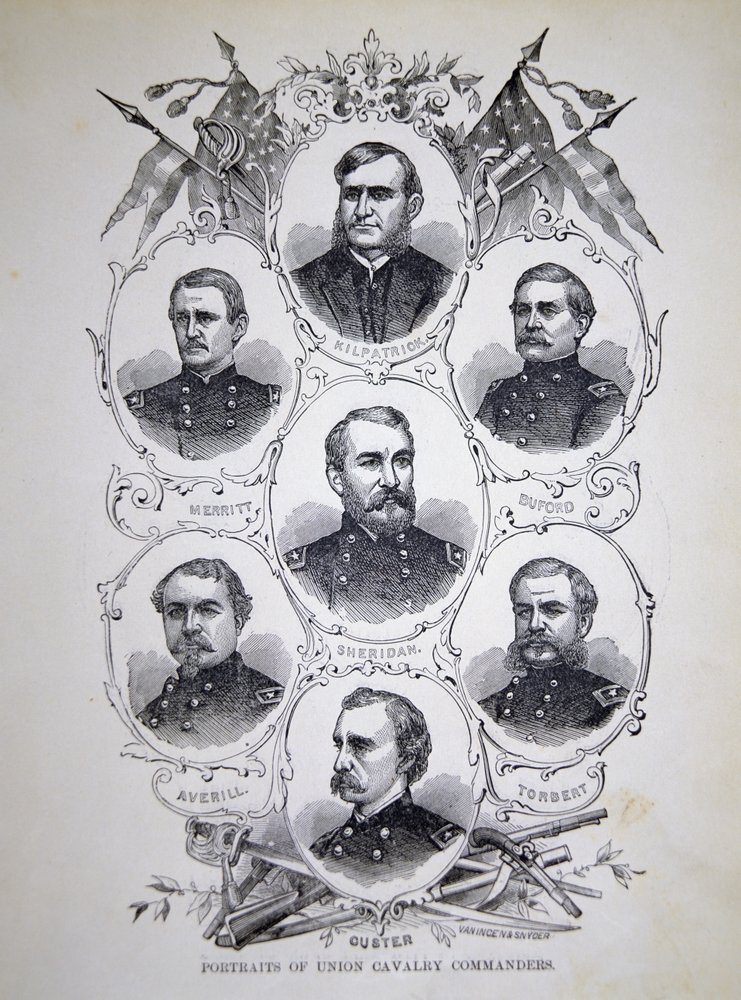 Seven Portraits of Prominent Cavalry Commanders of the Union Army