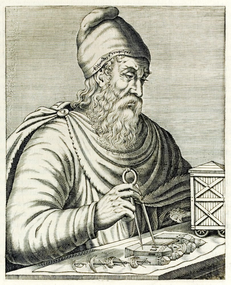 archimedes coloring page