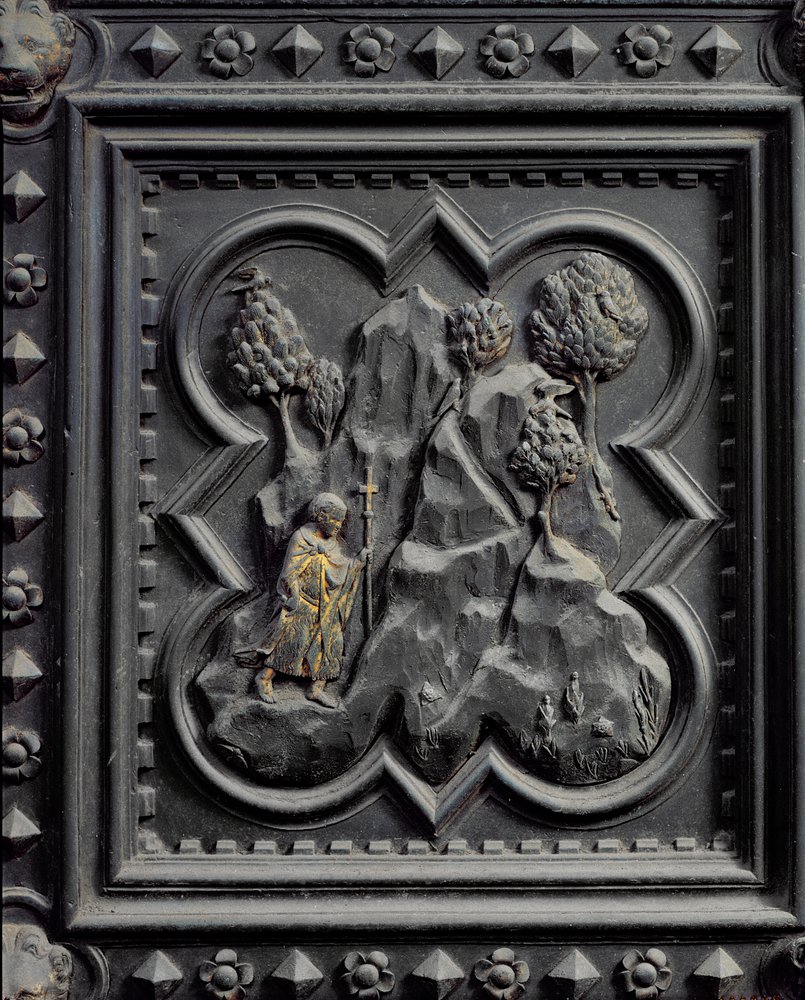 St John the Baptist as a Boy in the Desert, sixth panel of the South ...