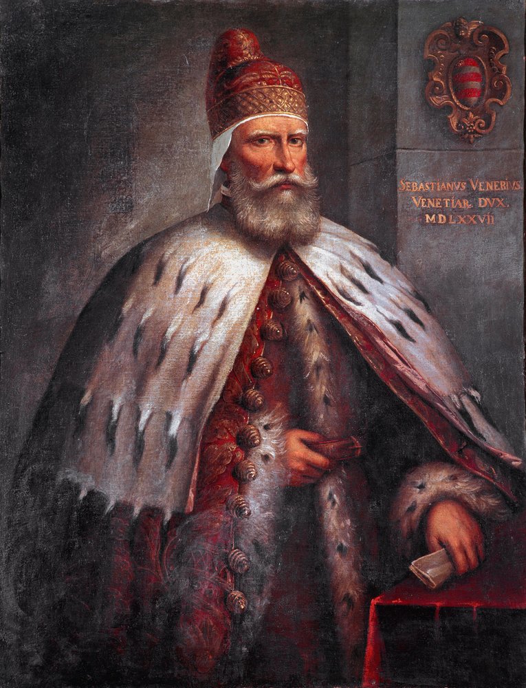 Portrait of Doge Sebastiano Venier by Andrea Vicentino