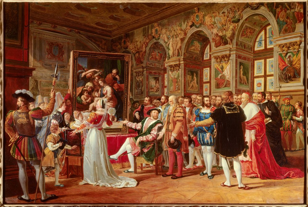 Francois 1st King of France Received the Painting of the Holy Family at ...