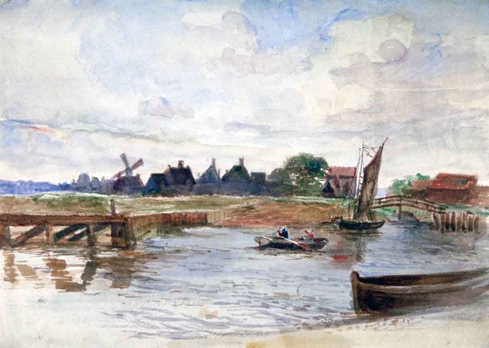 River Scene by Anna Lea Merritt: Premium art reproduction