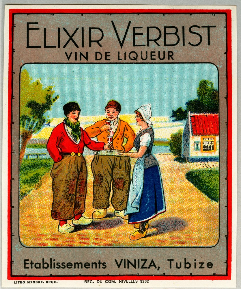 Advertisement for Liquor Elixir Verbist (Chromolithography)