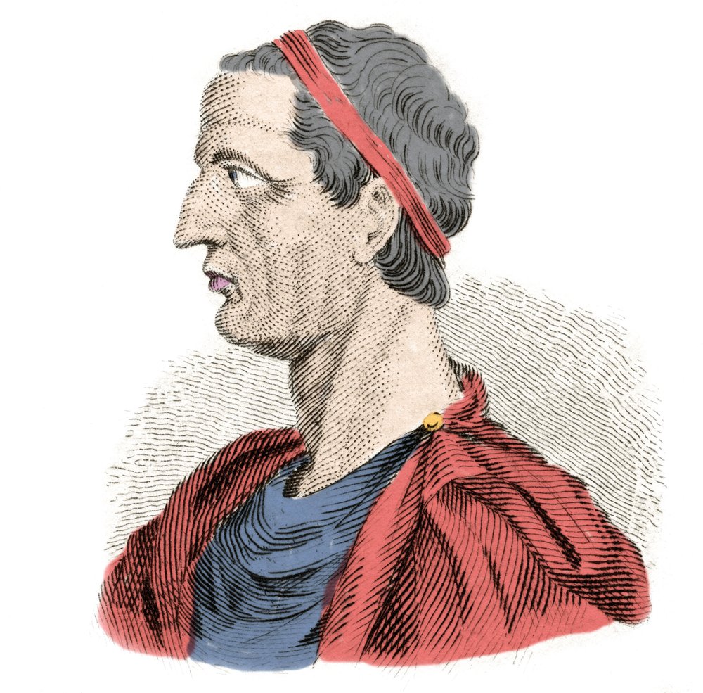 Portrait of Ancus Marcius, fourth of the seven legendary kings of ...