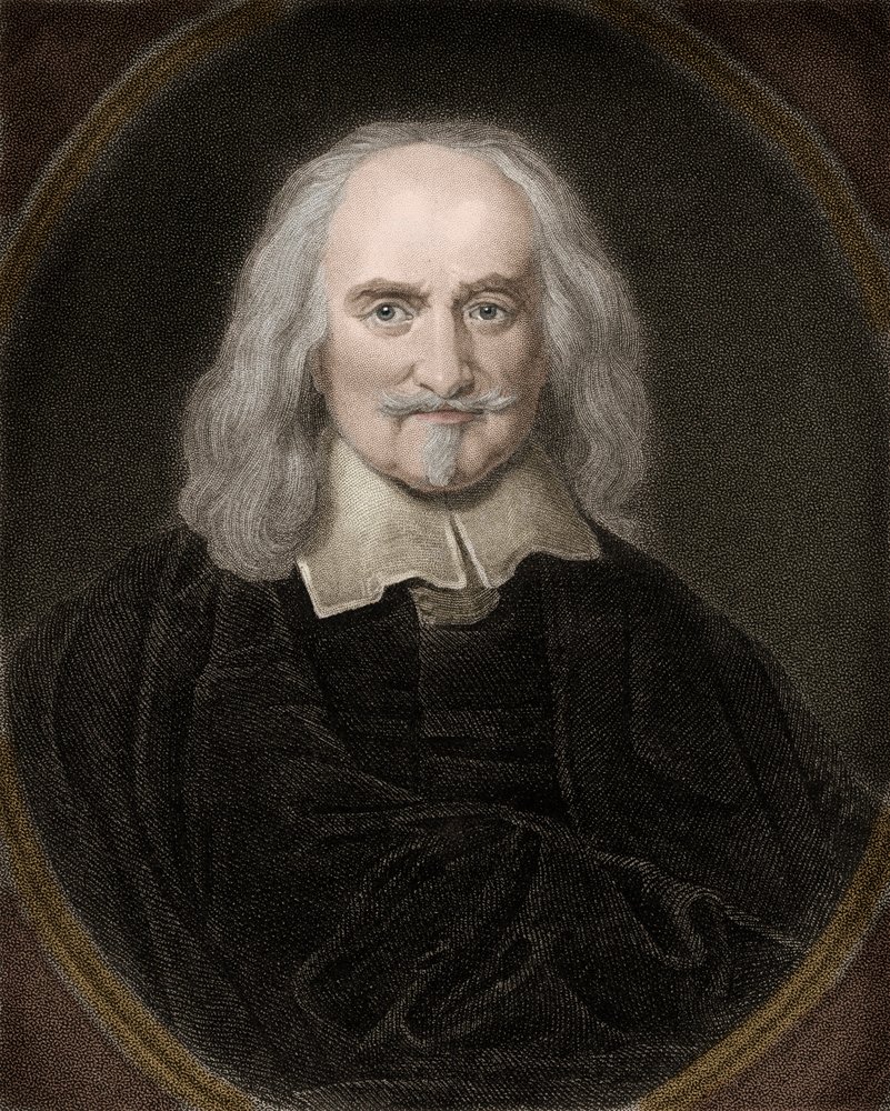 Portrait of Thomas Hobbes, English philosopher