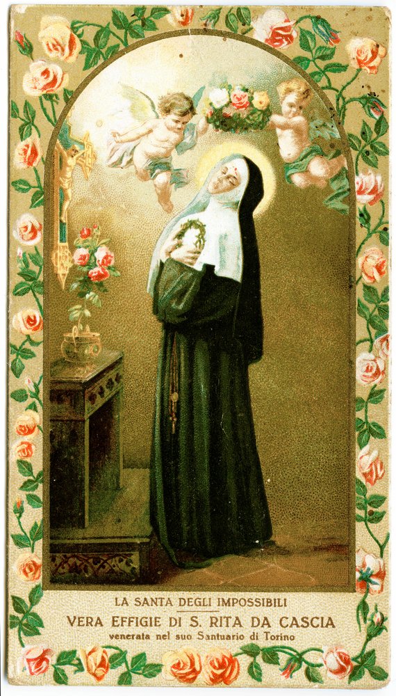 Saint Rita of Cascia (engraving) by Anonymous Anonymous