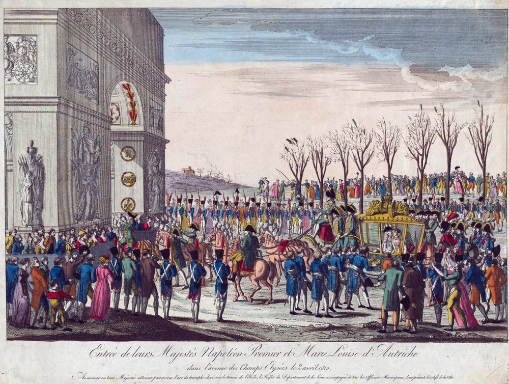 The Wedding Procession of Napoleon and Marie-Louise along the Champs ...