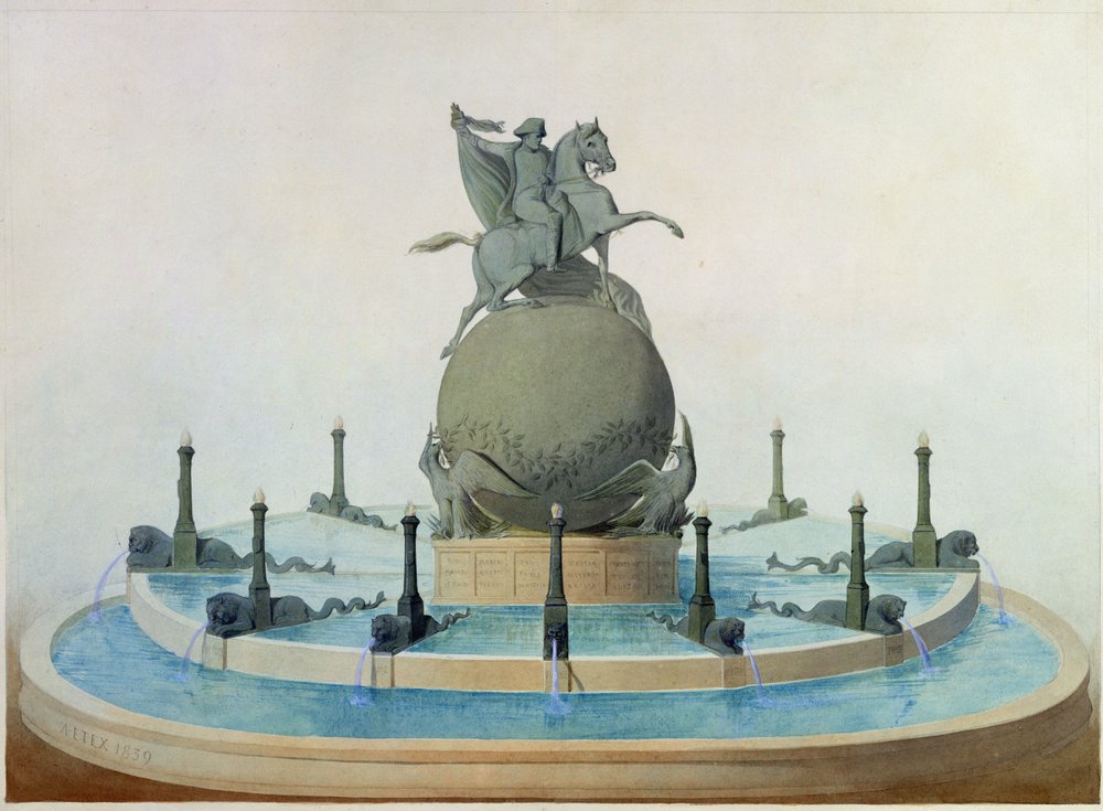 Project for the monument to the glory of Napoleon, 1839