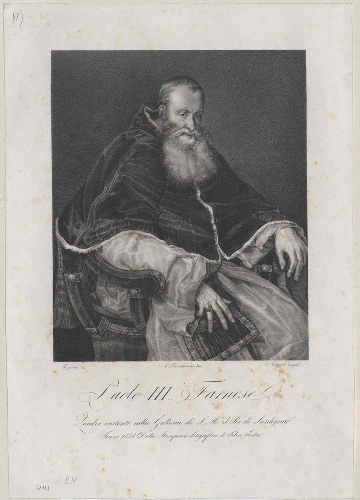 Pope Paul III by Artist Unknown: Buy fine art print