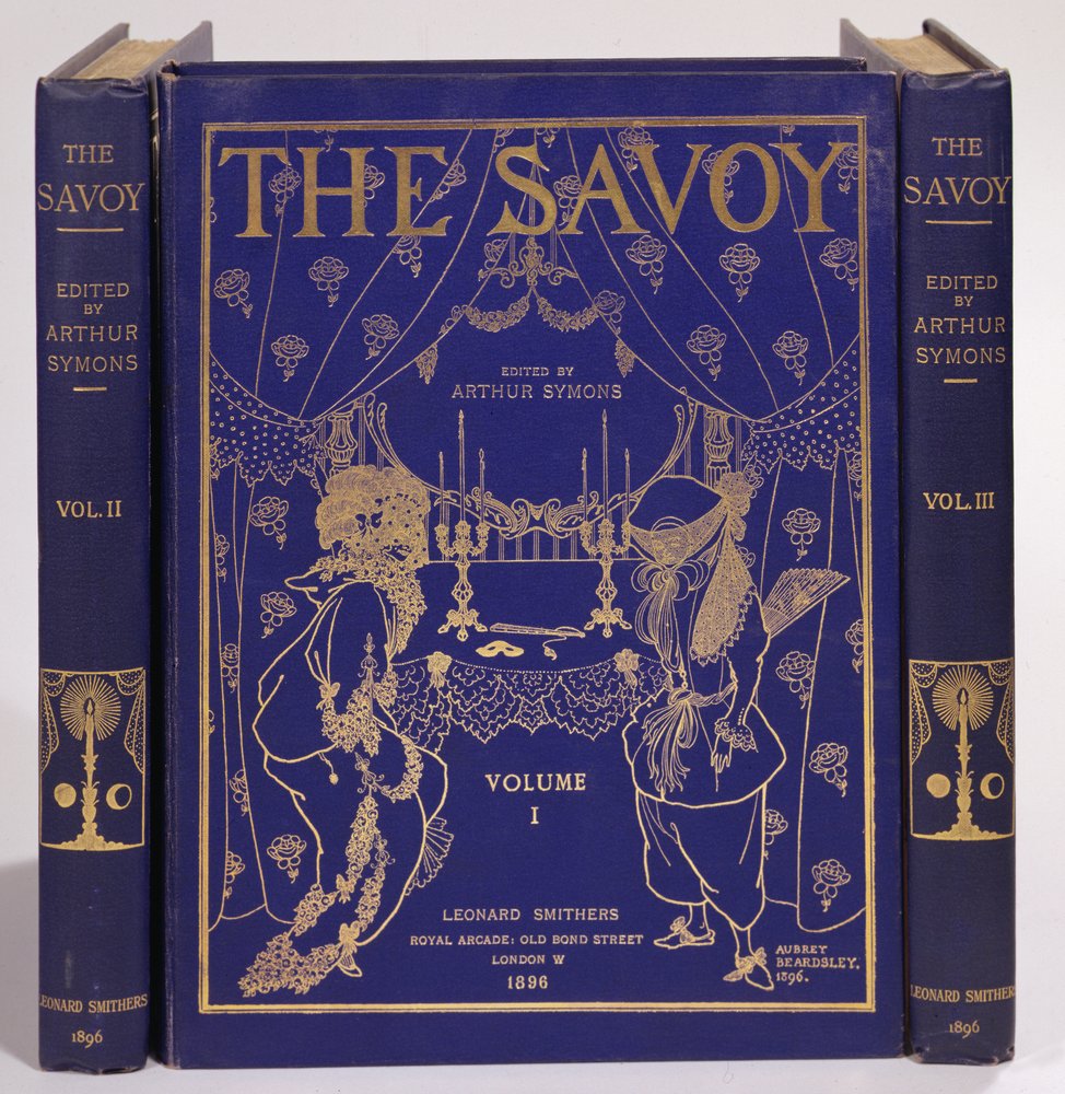 Cover design for The Savoy, Volumes I-III, edited by Arthur Symons, published by Leonard ...