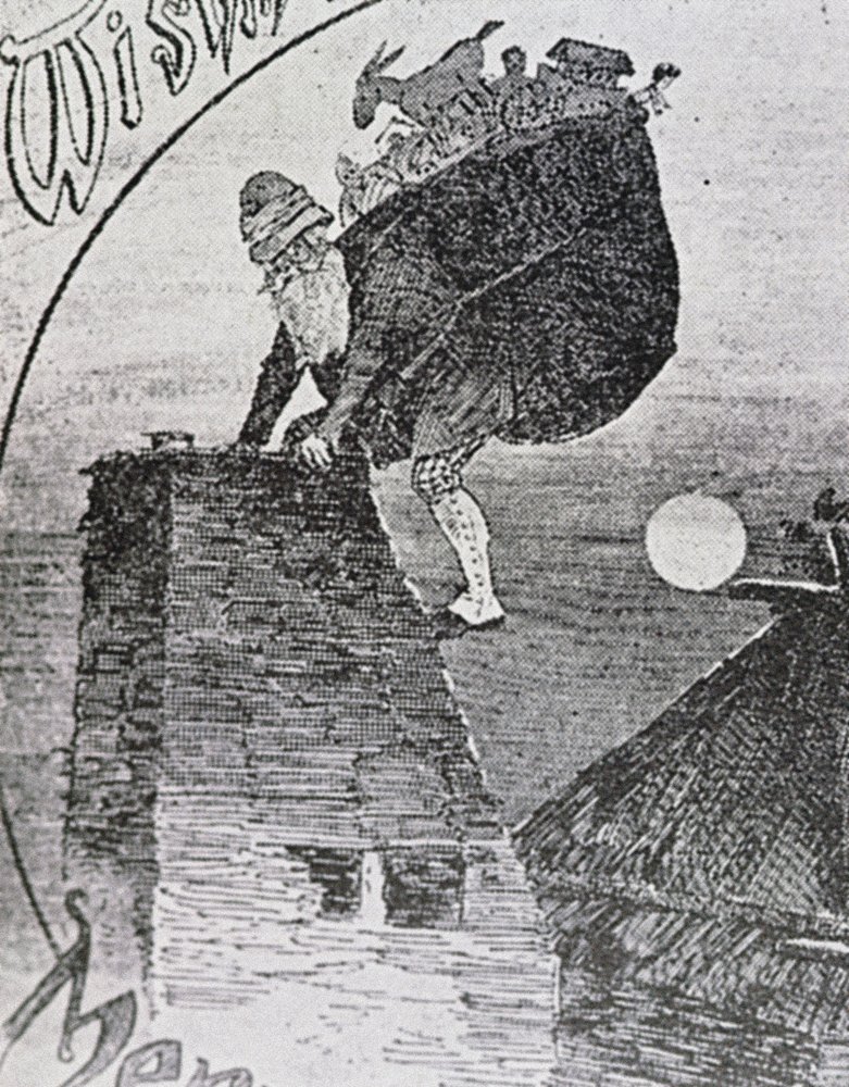 Colonial Santa Claus by Australian School: Fine art print