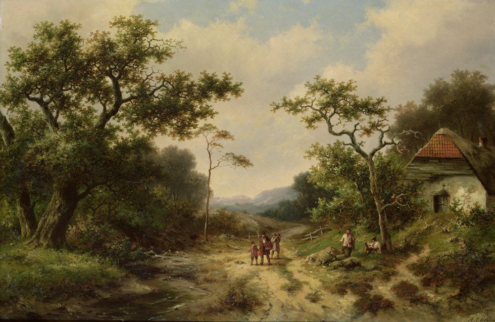 Country Landscape by Barend Cornelis Koekkoek