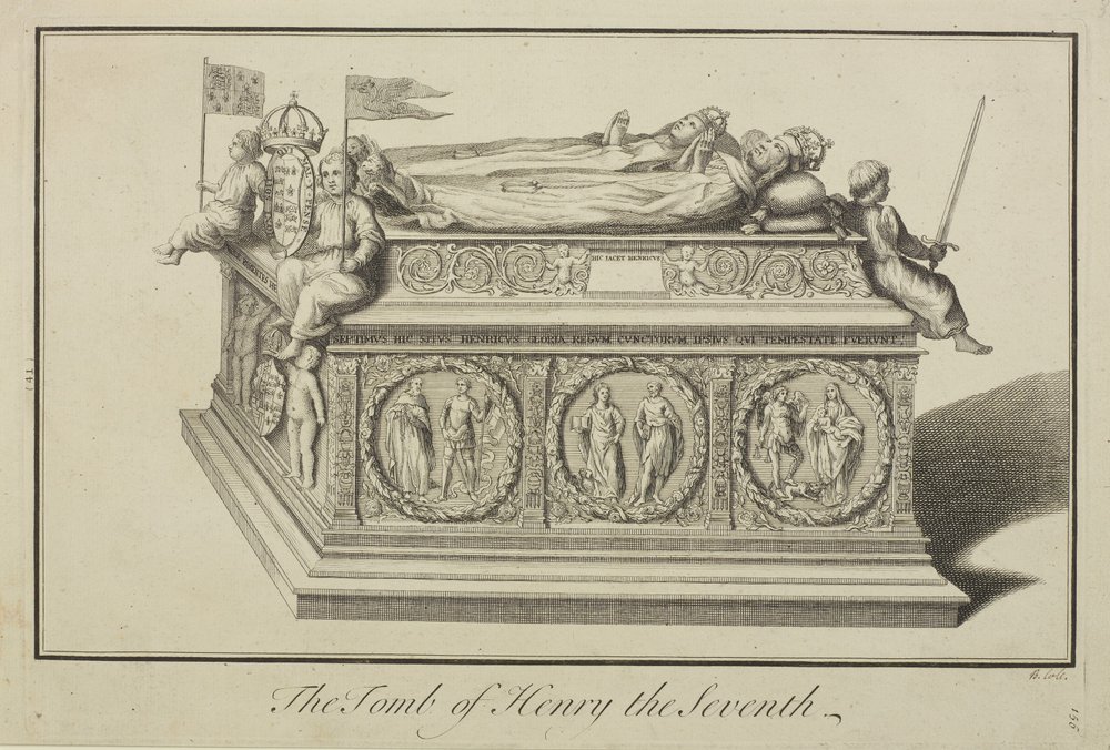 View of the Tomb of Henry VII and Queen Elizabeth in the King's Chapel ...
