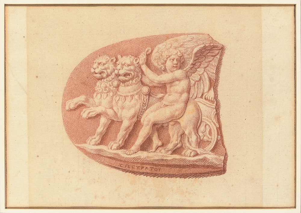 One of Four Studies after Cameos, Three with Classical Profile ...