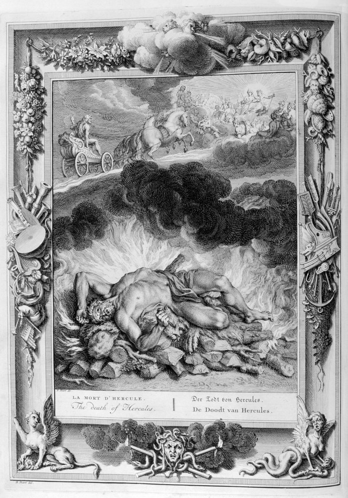 The Death of Hercules by Bernard Picart: Fine art print