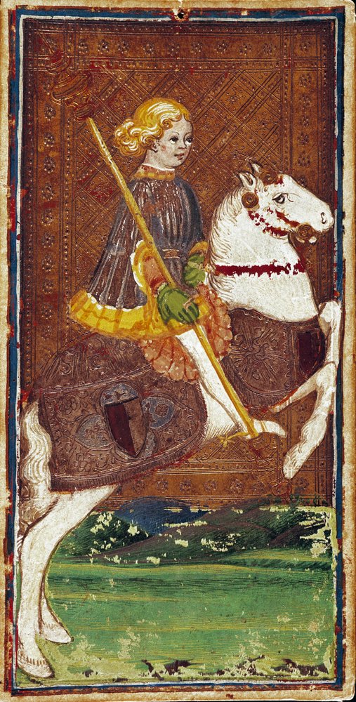 Map of the Tarot game of the Visconti family of Bonifacio Bembo, mid ...