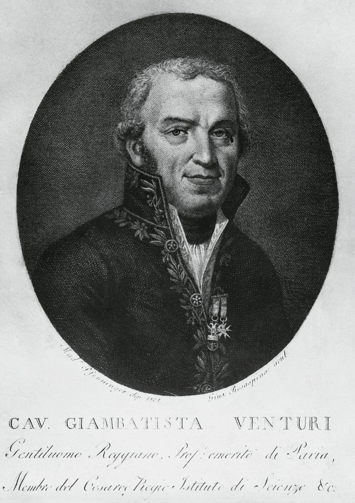 Portrait of Giovanni Battista Venturi, Italian physicist, diplomat ...