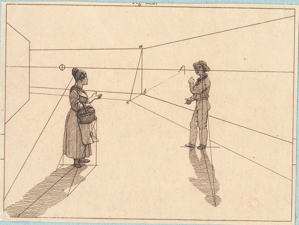 Two Figures in a Geometric Construction. Illustration for 'Linear ...