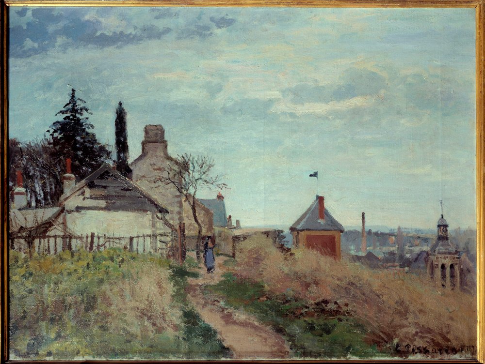 The Palais de Justice at Pontoise by Camille Jacob Pissarro