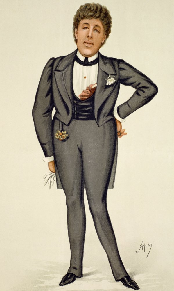 Oscar Wilde Cartoon from 'Vanity Fair' by Carlo Pellegrini