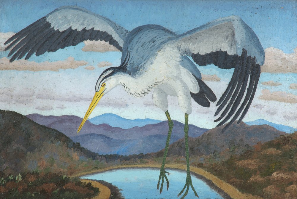 Heron by Cedric Morris: Highest-quality art reproduction