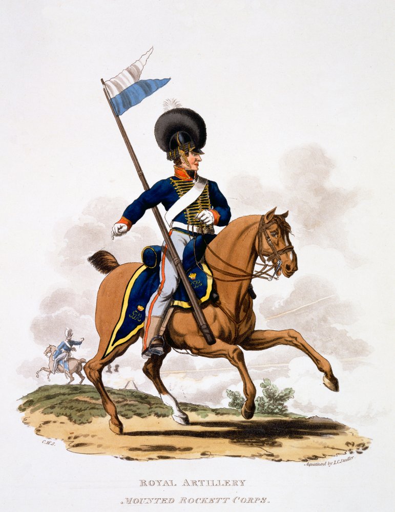 Uniform of the Royal Artillery, Mounted Rocket Corps, from 'Costume of ...