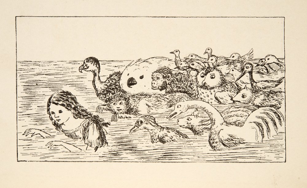 Alice Swimming in the Pool of Tears