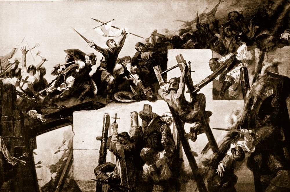 Godfrey de Bouillon at the Siege of Jerusalem