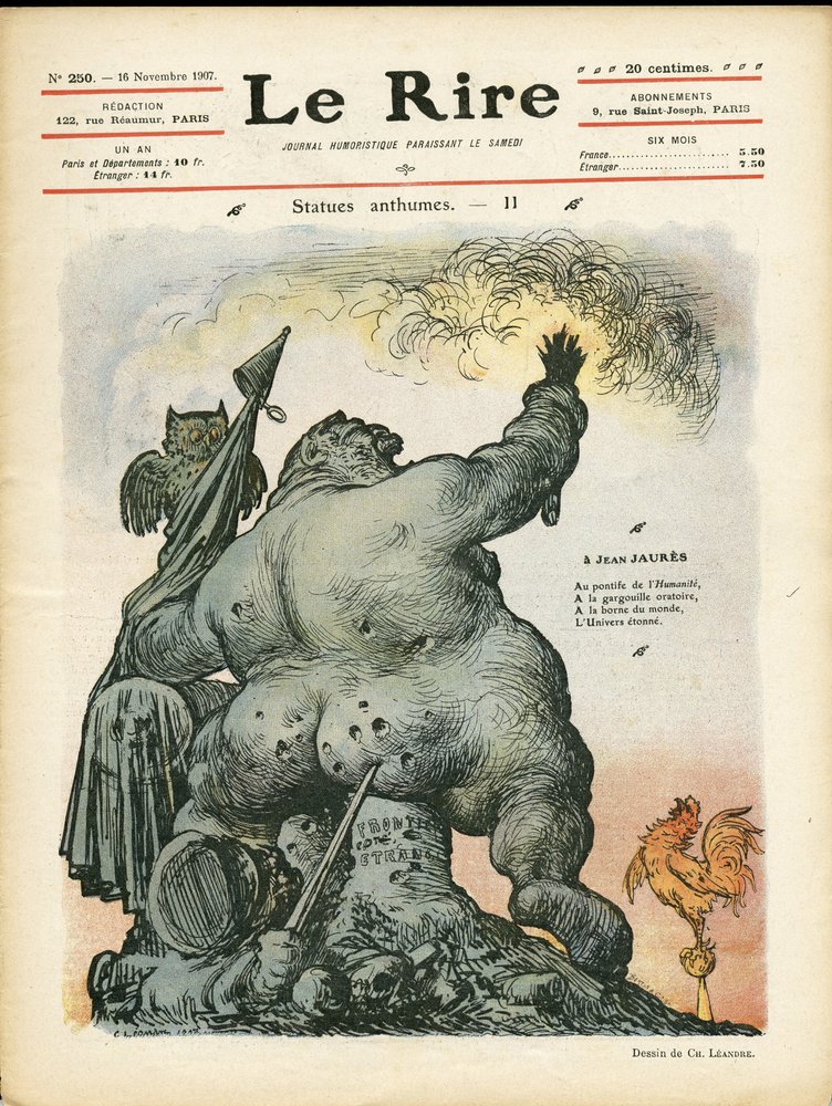 Illustration of Charles Leandre for the Cover of Le Rire