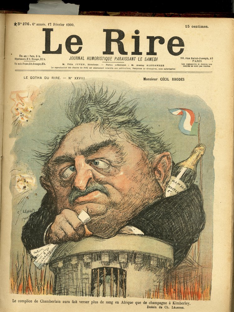Illustration of Charles Leandre for the Cover of Le Rire