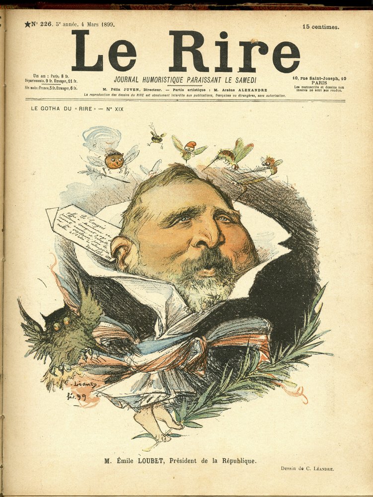 Illustration by Charles Leandre for the Cover of Le Rire