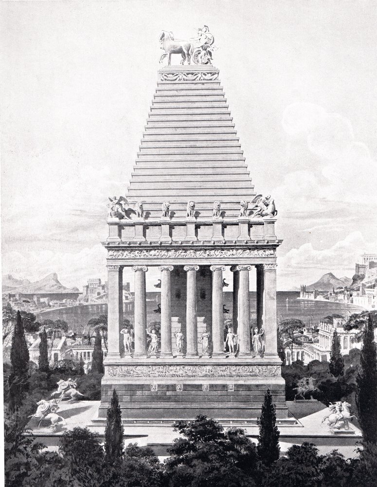 The Original Mausoleum, Illustration from 'Hutchinson's History of the ...