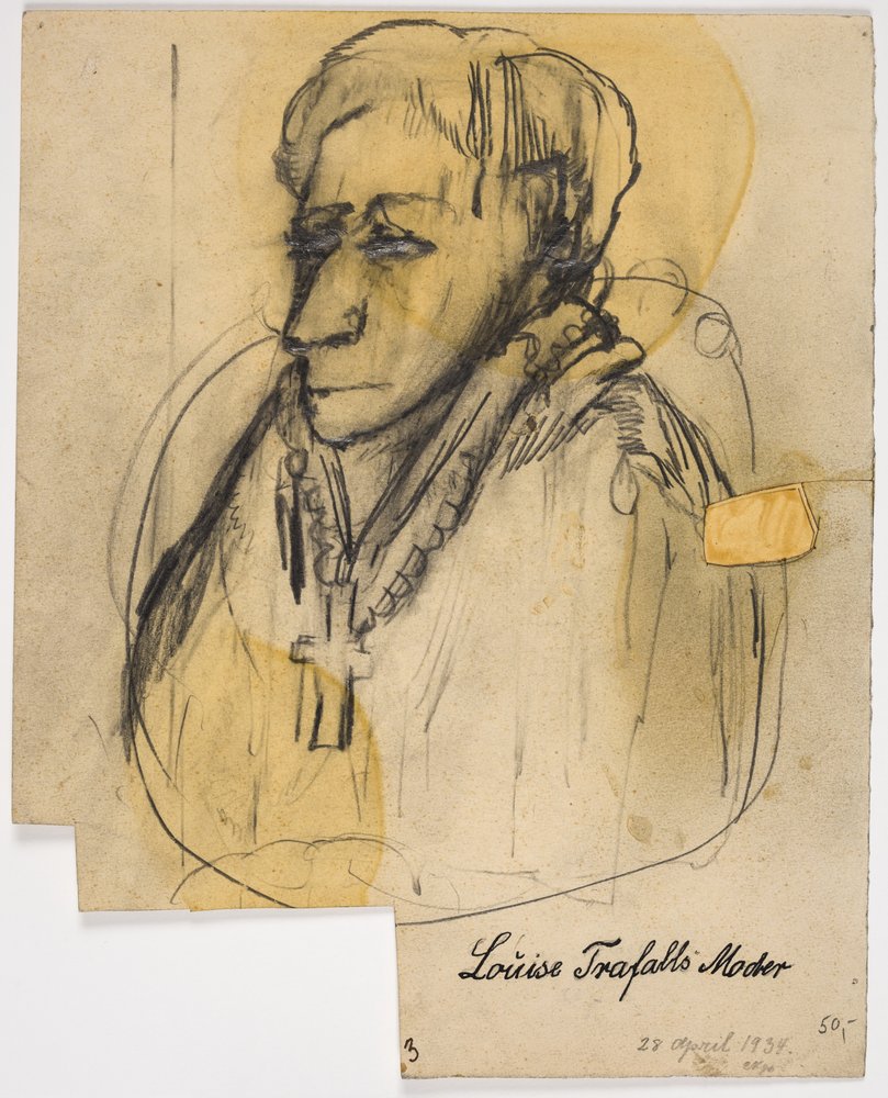 Louise Trafall's Mother by Christian Kongstad Petersen