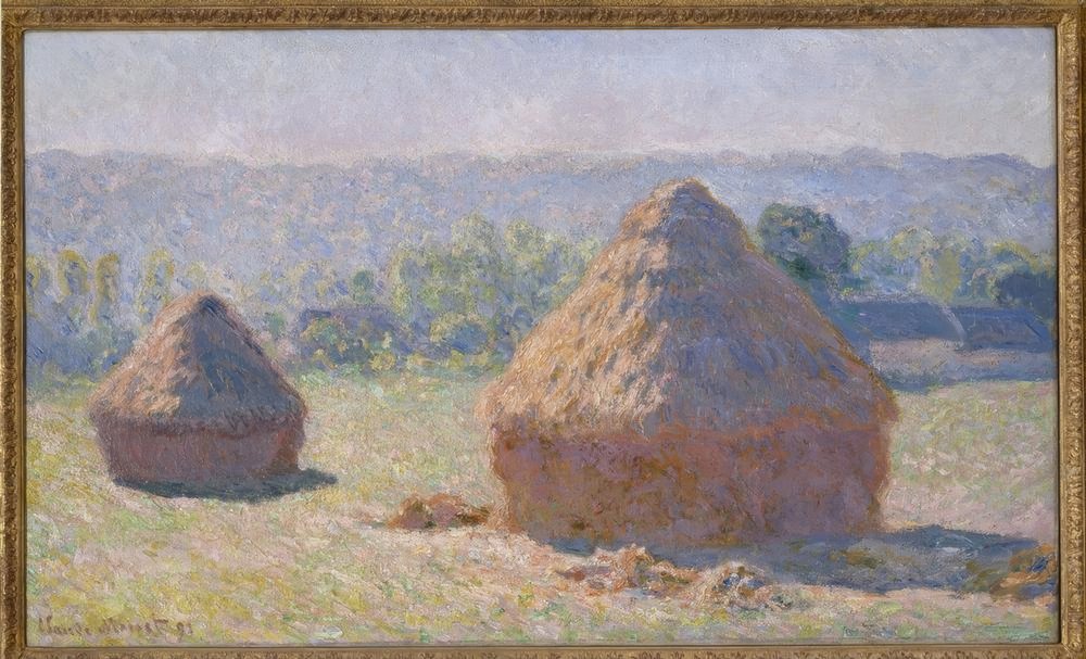 The Haystacks, End of Summer by Claude Monet